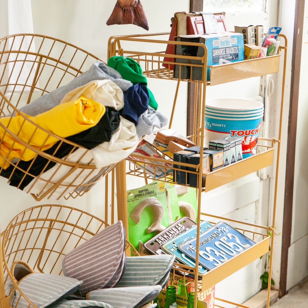 DULTON ONLINE SHOP | WIRE ROUND RACK SAND BEIGE(SAND BEIGE): ファニチャー