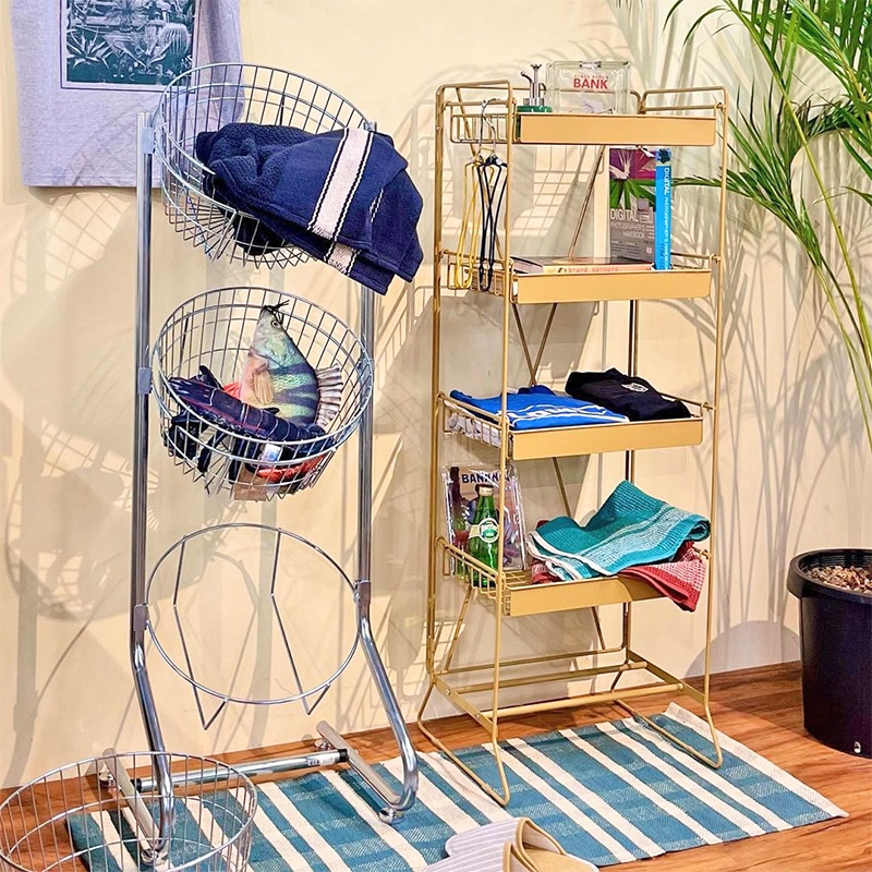 DULTON ONLINE SHOP | WIRE ROUND RACK SAND BEIGE(SAND BEIGE): ファニチャー